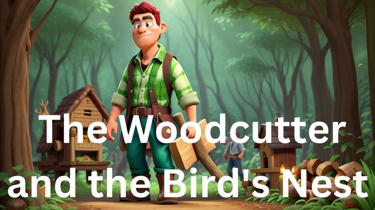Animated Kids cartoon Channel.The Woodcutter and the Bird's Nest. - YouTube