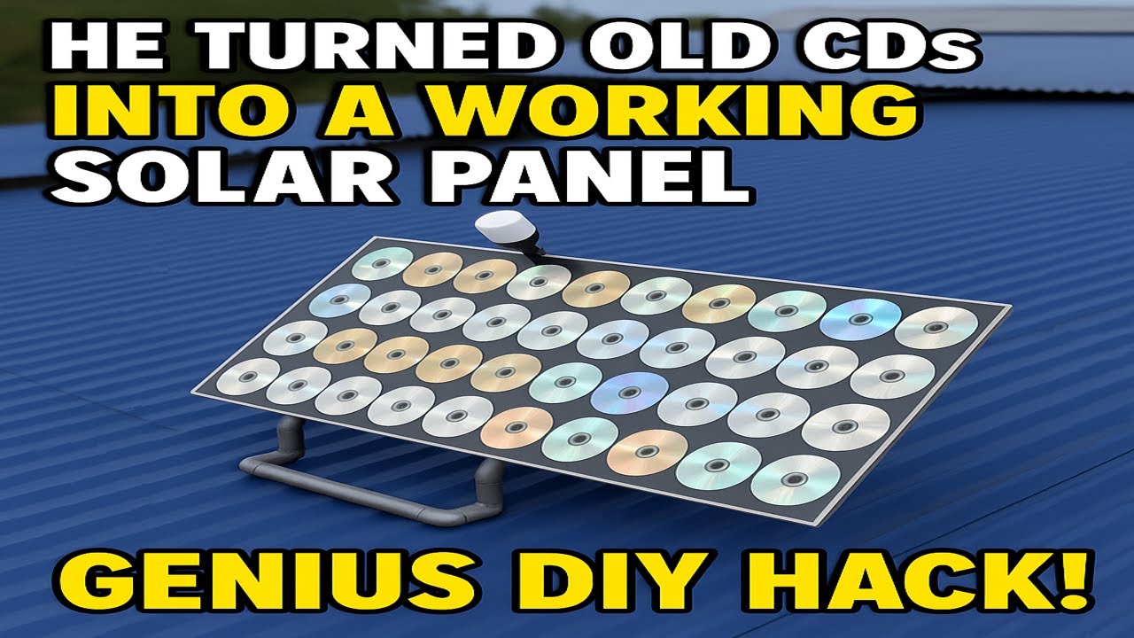 This Guy Made a Solar Panel Using Just Old CDs! 😲🔥 - YouTube