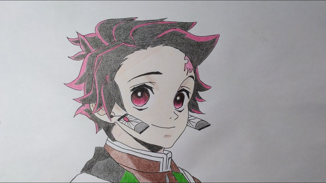 HOW TO DRAW TANJIRO KAMADO |DEMON SLAYER| - STEP BY STEP DRAW - YouTube