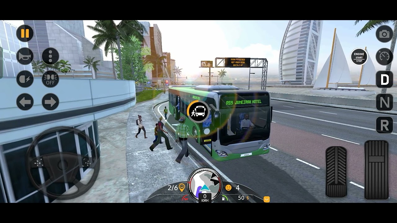 Bus Simulator 2023 : DUBAI Map - Route 5 Gameplay FPP - YouTube