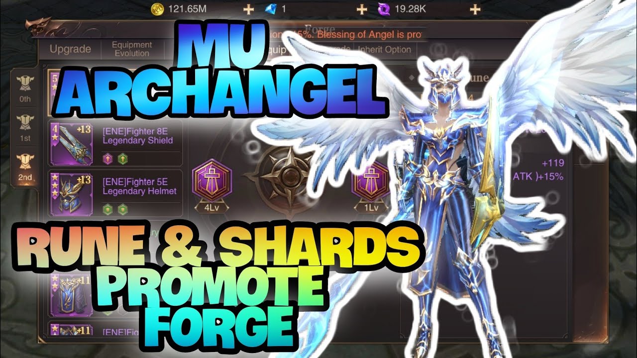 MU ARCHANGEL | ACTIVATING RUNE EQUIPMENT GUIDE - YouTube
