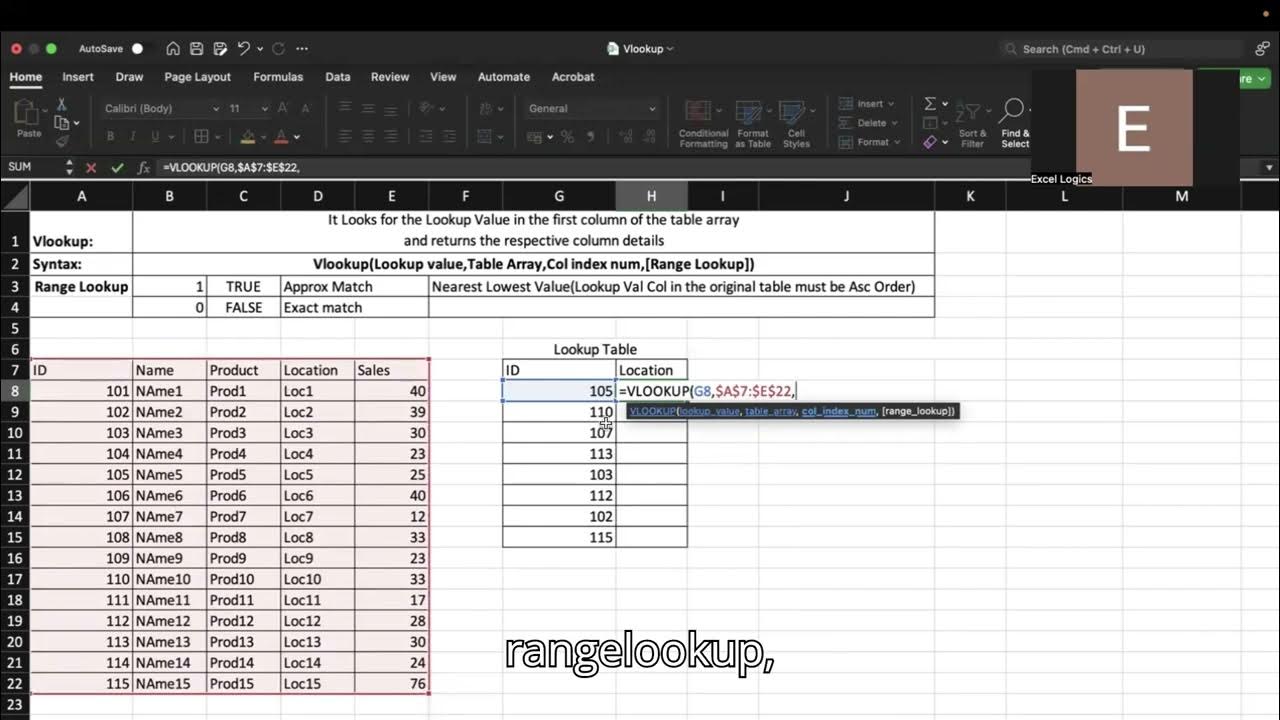 Learn VLOOKUP in 30 Seconds | Excel Shortcut for Beginners! - YouTube