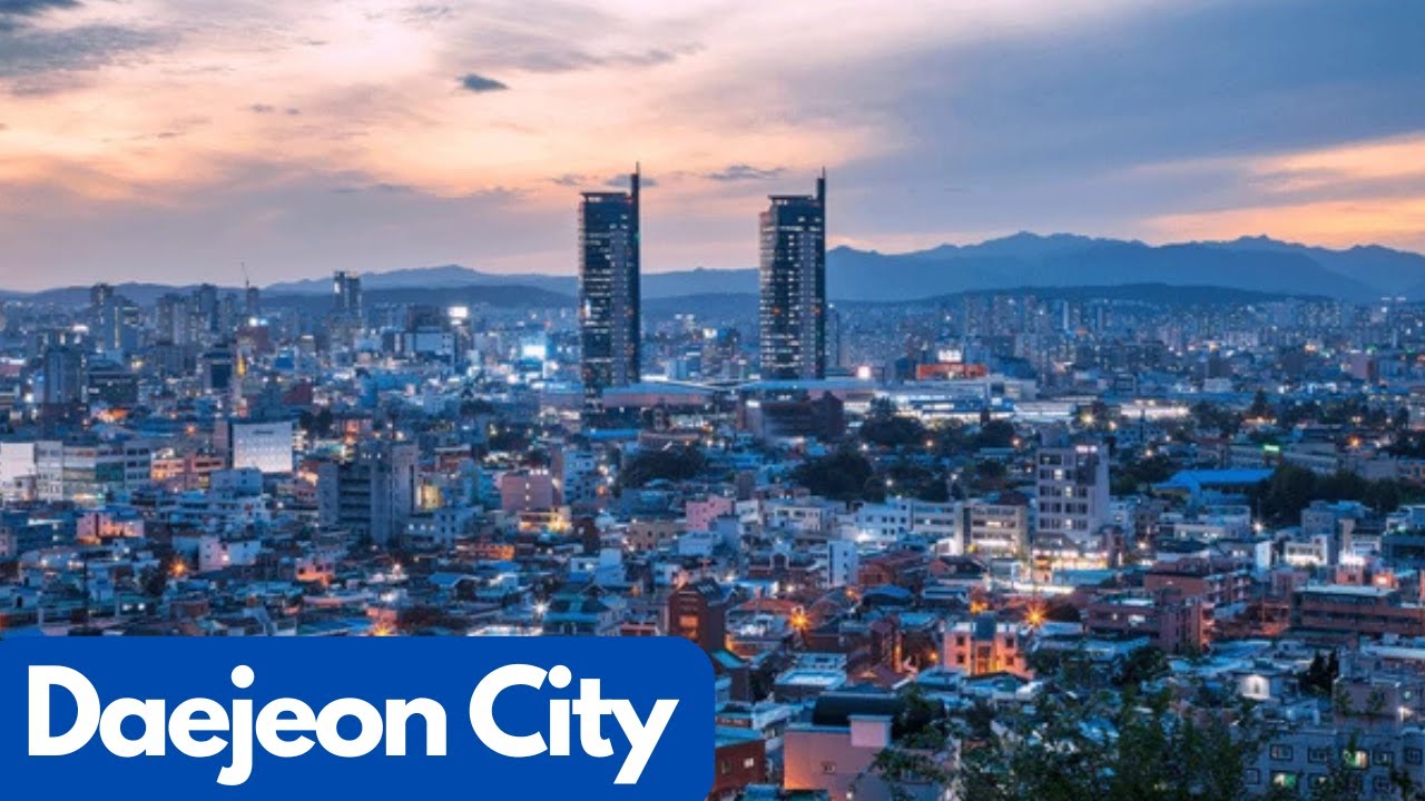 Fly Over Daejeon: Relaxing City Journey - YouTube