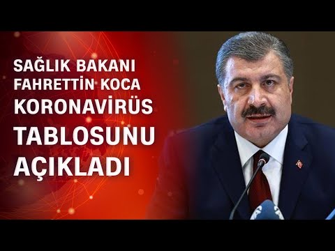 Sağlık Bakanı Fahrettin Koca, Türkiye'nin koronavirüs tablosunu açıkladI / 10.10.2020