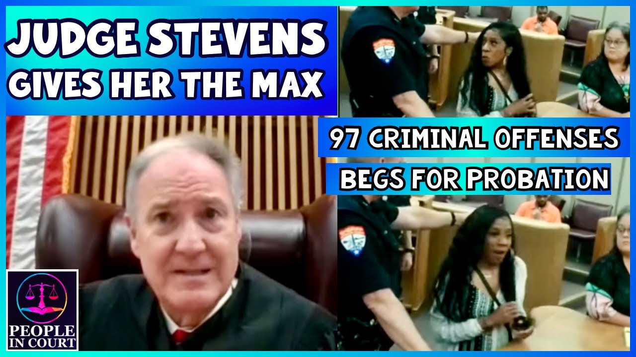 JUDGE STEVENS GIVES THIEF MAX JAIL TIME - 97 CRIMINAL OFFENSES, BEGS ...