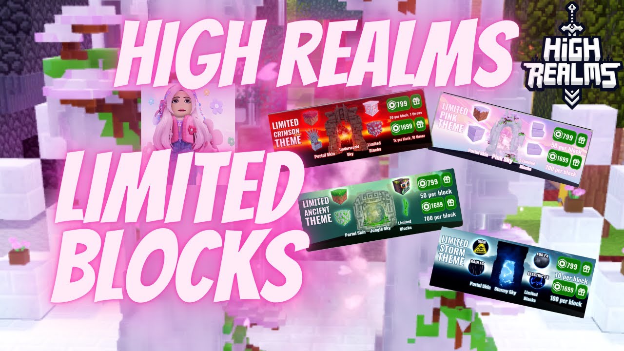 Roblox High Realms - Limited blocks - YouTube