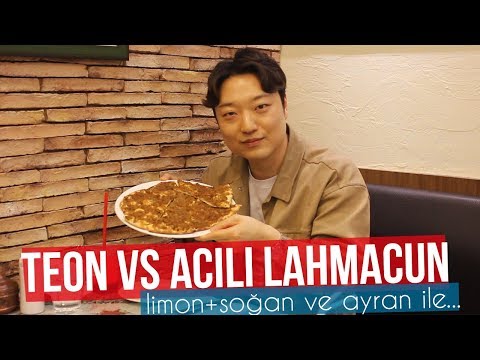 Bir Koreli Acılı Lahmacun Denerse! +Ayran (Teon Deniyor)