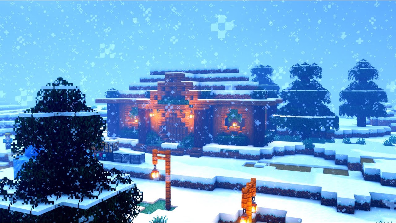 Minecraft Relaxing Longplay - Snowy Tundra Village (No Commentary ...