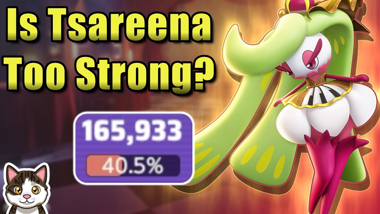 THIS BUILD SHREDS 5 STACKS!!! || Tsareena Pokemon Unite - YouTube