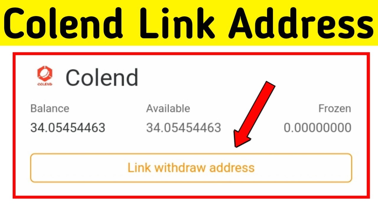 Colend Link Withdraw Address | Colend কয়েন উইথড্র করার নিয়ম | Satoshi ...