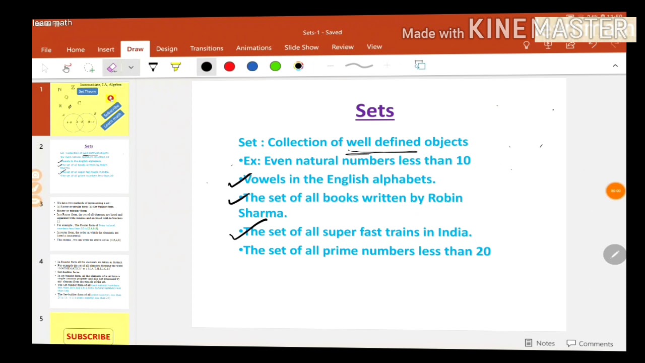 Intermediate math, I-A, Algebra, sets-1 - YouTube