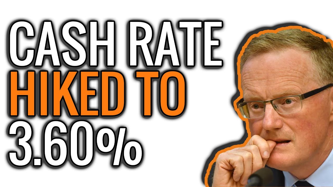 RBA Hikes the Cash Rate target to 3.60% - YouTube