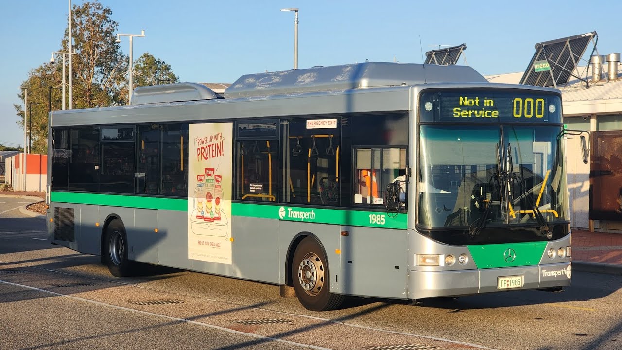 Transperth TP1985 Mercedes-Benz OC500LE CNG(ZF Kickdown) - YouTube