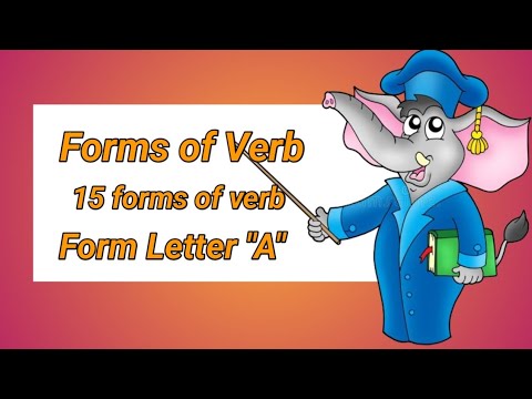 Forms of Verb from letter A l forms of Verb l Easy forms of Verb. - YouTube