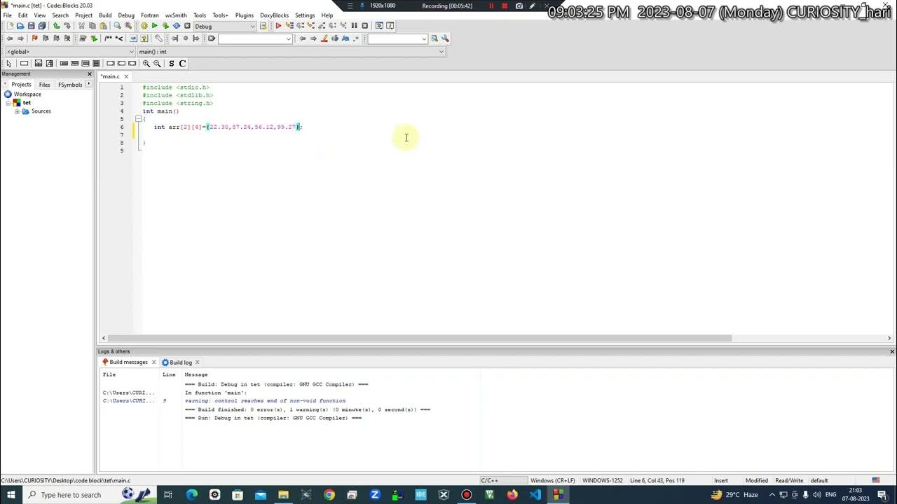 PART-19 | C Programming Full Course | array | 2D | malayalam - YouTube