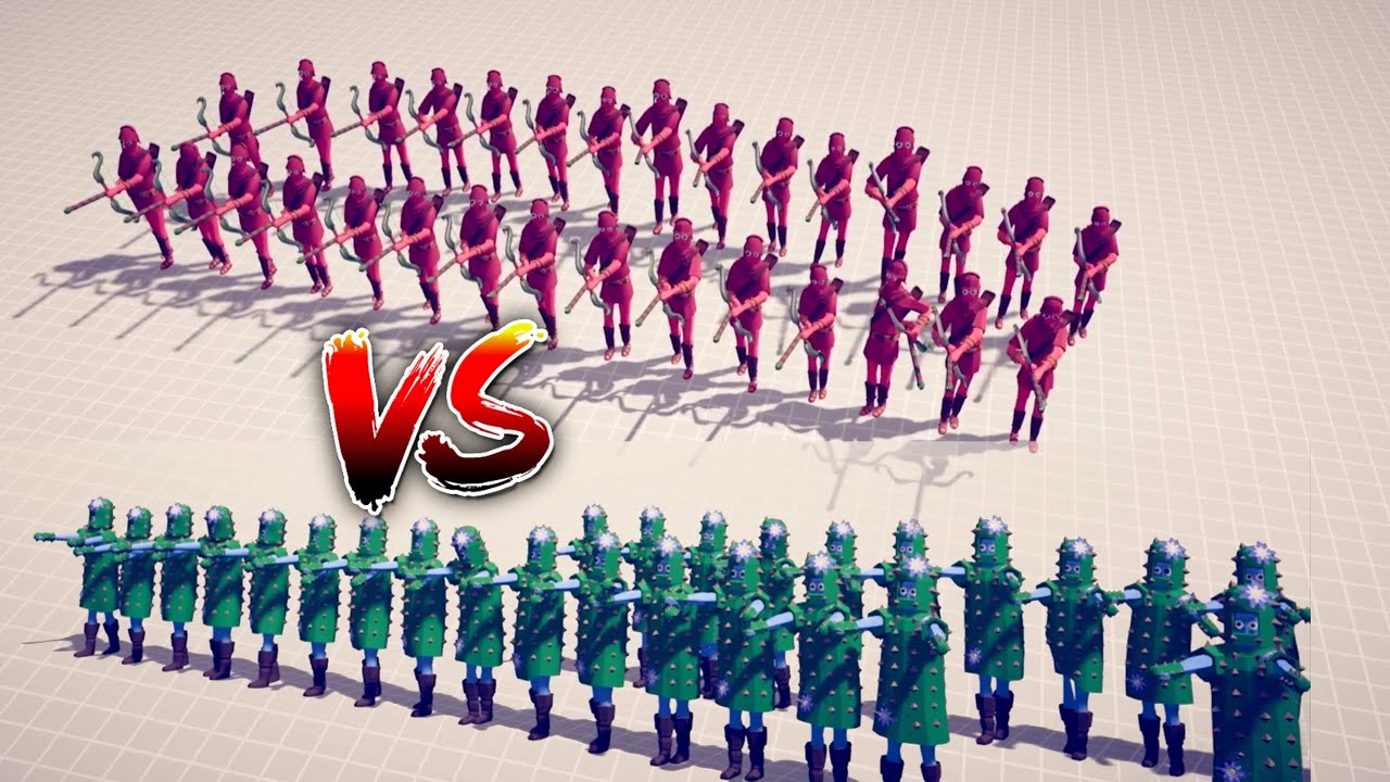 (TABS) Totally Accurate Battle Simulator - 30 Green Cactus Vs 30 Snake ...