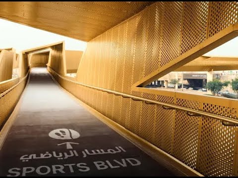 Riyadh Sports Boulevard Bike Lane to Wadi Hanifah - YouTube