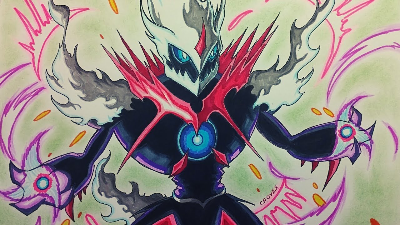 Dibujando / Drawing MEGA DARKRAI - Pokemon - YouTube