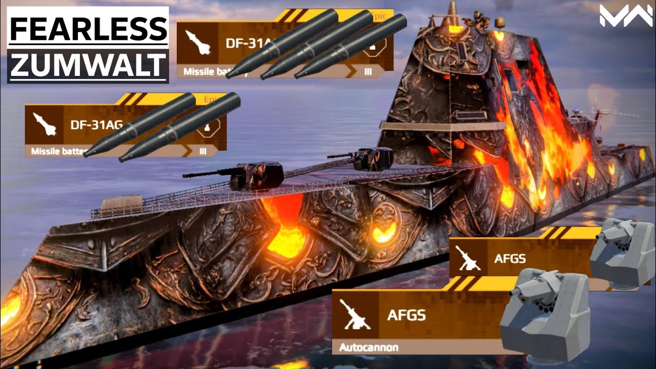 DF-31AG & AFGS with Zumwalt Fearless Brutal Build 🔥 - Modern Warships ...
