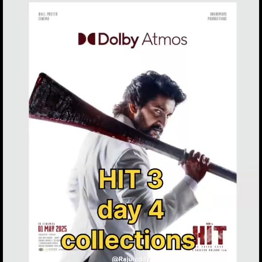 HIT 3 day 4 collections #nani #hit3 #shorts #movies #telugumovies - YouTube