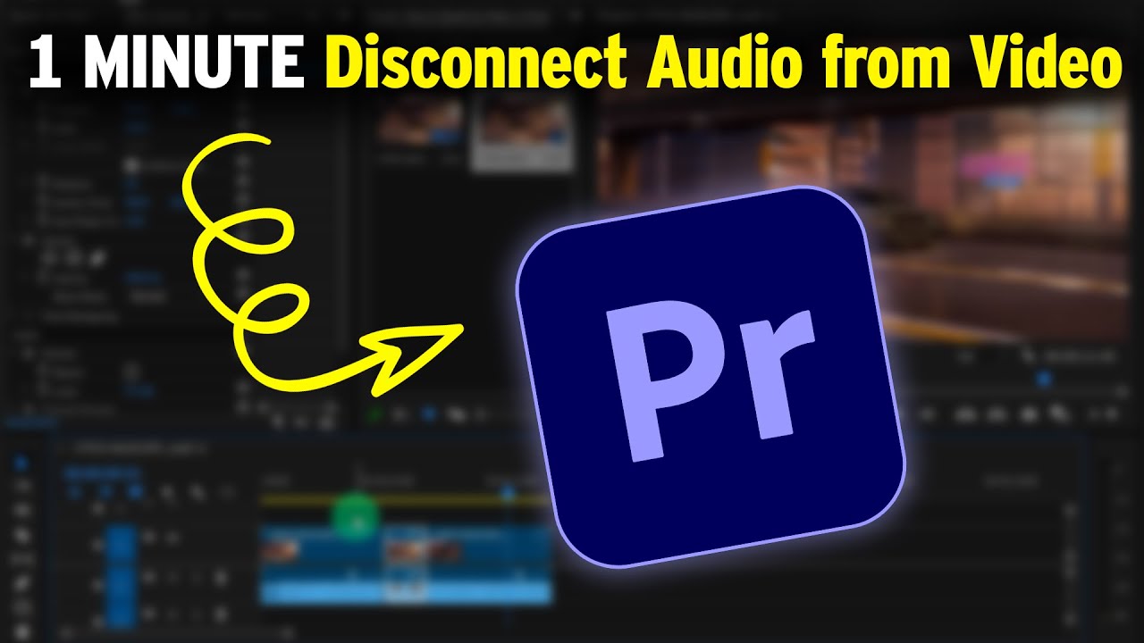 How to Disconnect Audio from Video in Premier Pro | How to Adobe - YouTube