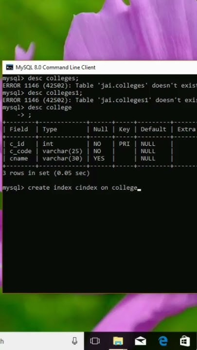 How To Create Index In Sql - Youtube