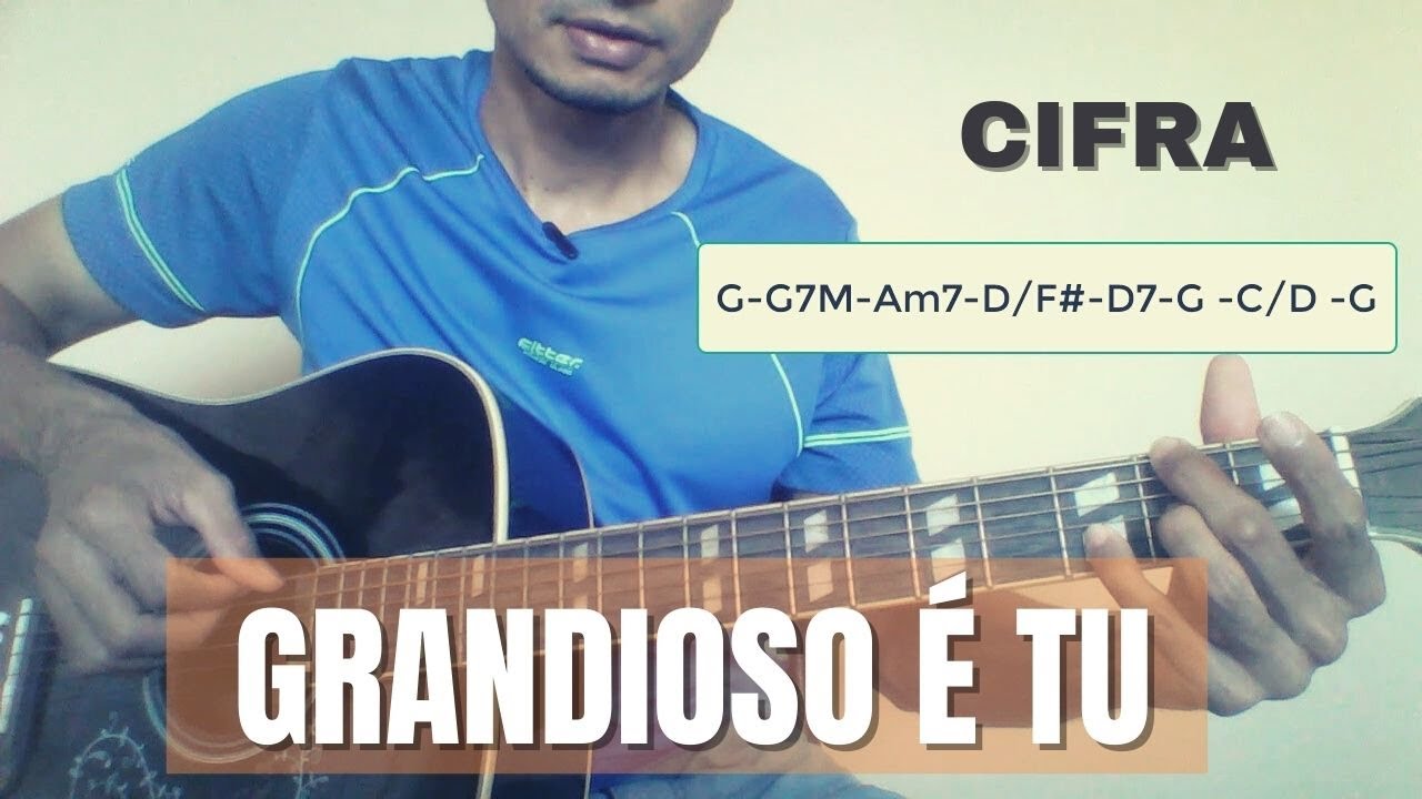 Como Tocar Música GRANDIOSO ÉS TU Harpa Cristão No Violão Cifra ...