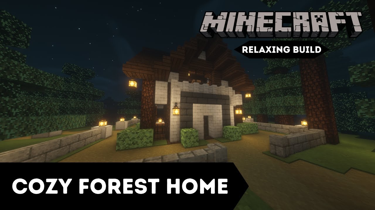 Minecraft Relaxing Gameplay - Building a Cozy Forest Home (No ...