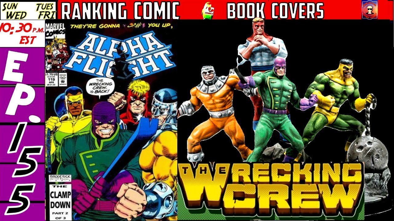 Ranking The Wrecking Crew Comic Book Cover Appearances - YouTube
