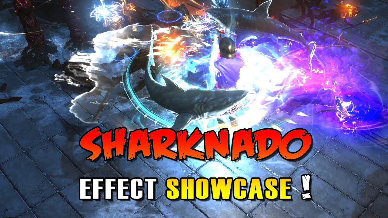 SHARK CYCLONE Skill Effect and SHARKNADO Build Preview for PoE 3.15 ...