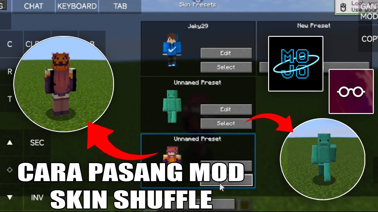 How to Install Skin Shuffle Mod in Minecraft Java on Android (Mojo ...