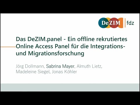 Das DeZIM.panel - Ein offline rekrutiertes Online Access Panel