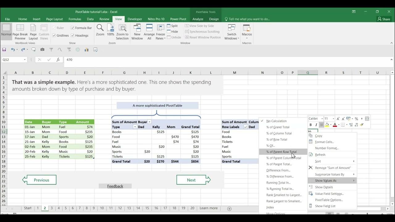 Simplest way to learn Excel PIVOT Table #excelpivottable #exceltutorial #freetemplate - YouTube