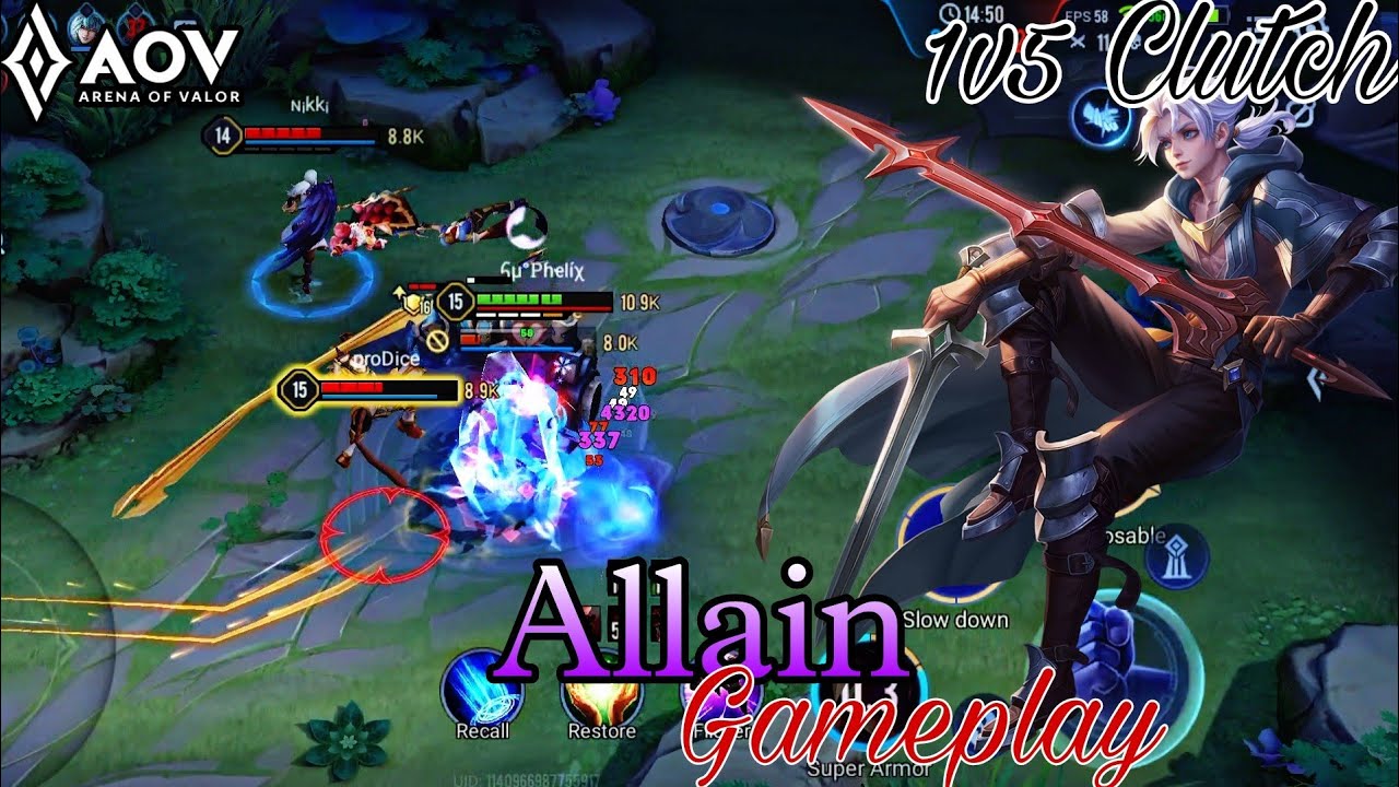 Allain Slayer Lane Guide | Best Arcana And Build | Arena Of Valor | Liên Quân | Rov | Cot - YouTube