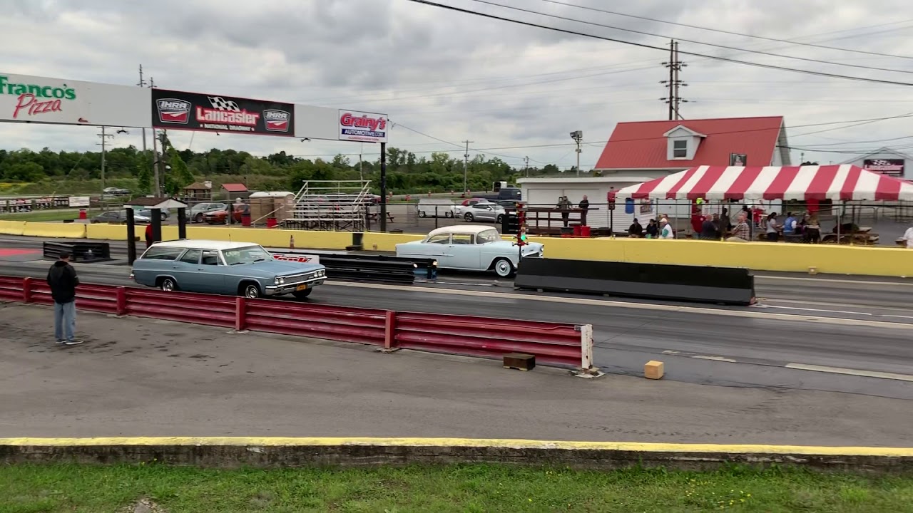 1955 Chevrolet 210 DelRay drag racing - YouTube