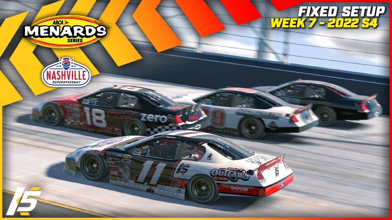 ARCA Series - Nashville Superspeedway - iRacing NASCAR - YouTube
