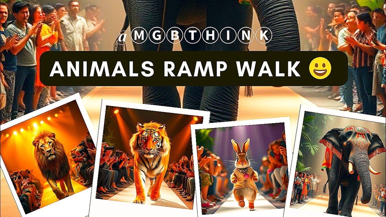 Animals Ramp Walk #aiart #animals - YouTube