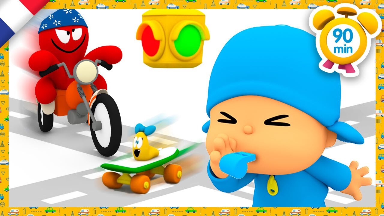 🚦 POCOYO FRANÇAIS - La police surveille la sécurité routière [ 90 min ...