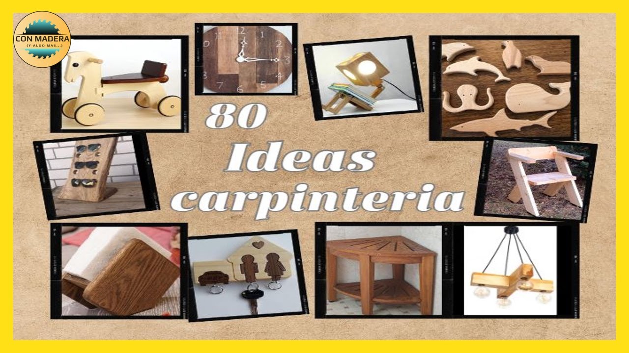 Compilado 80 ideas para hacer con MADERA - Carpinteria - YouTube