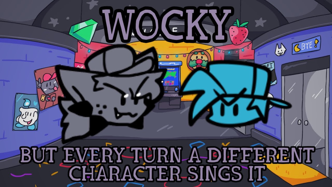 (FNF BETADCSI) Wocky, but every turn a different character sings it ...