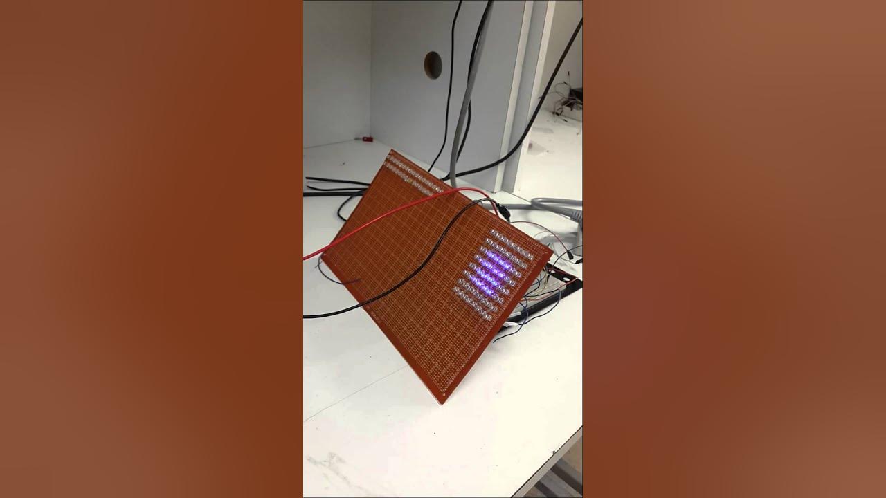 Interactive LED matrix - microprocessors - YouTube