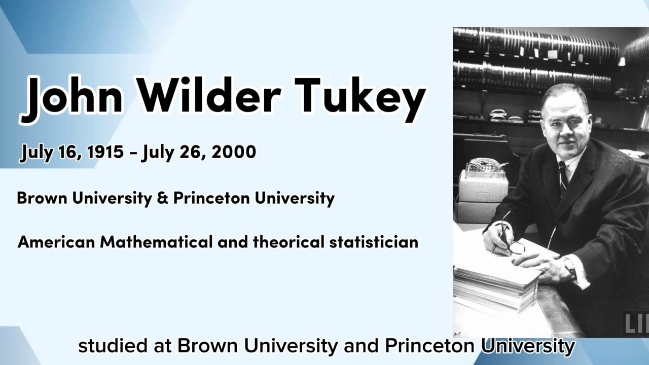 John W. Tukey his contributions in statistics. #enerdla #math # ...