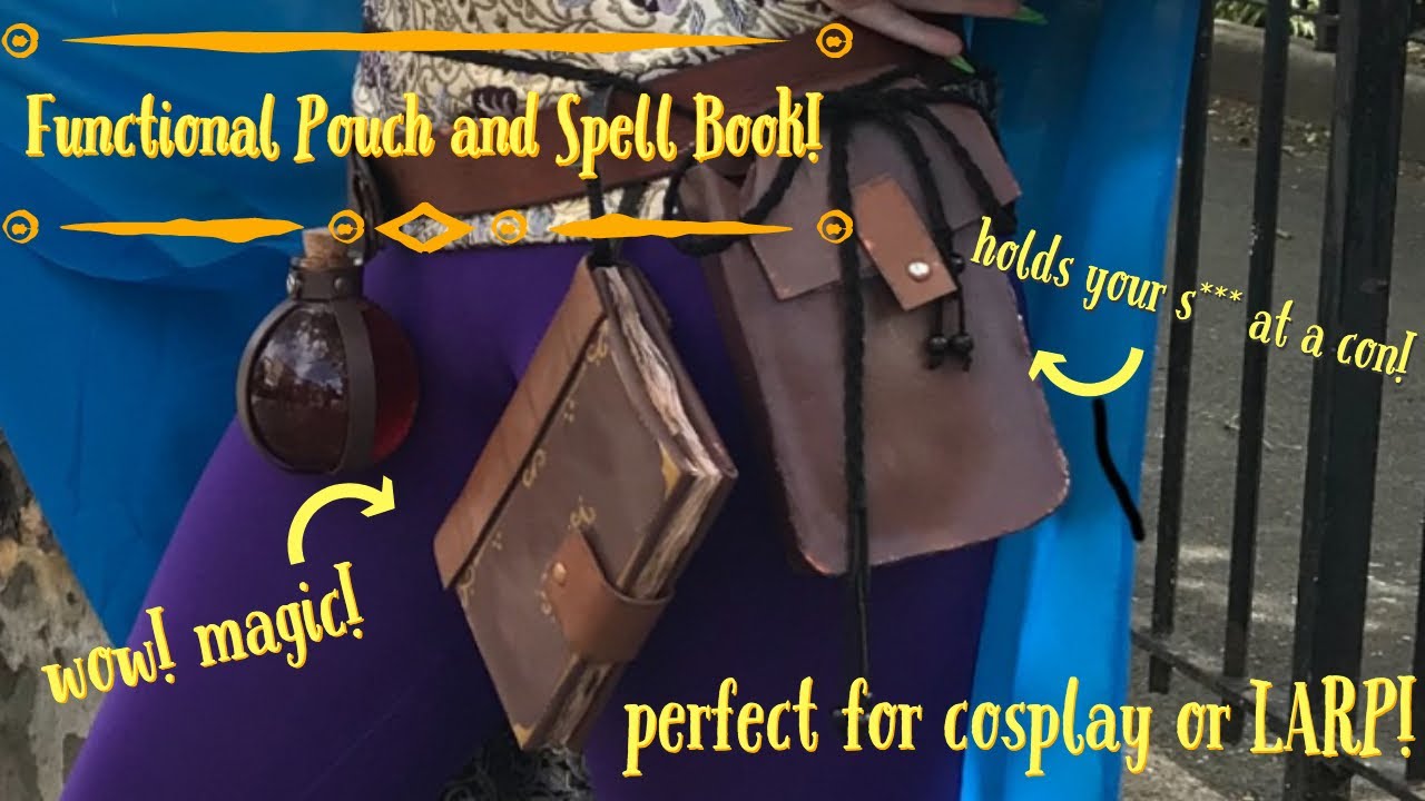Functional Foam Pouch and Spell Book for Cosplay or Larp p. 1 | Taako ...