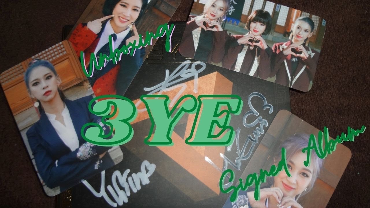 Unboxing KPOP 3YE Autographed QUEEN - Promo Single Album - YouTube