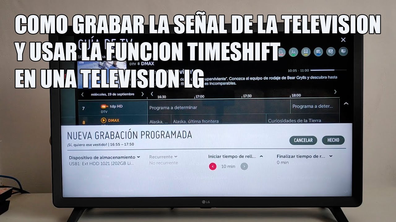 Como Grabar la Señal de la Television y Hacer Timeshift en un Smart TV ...