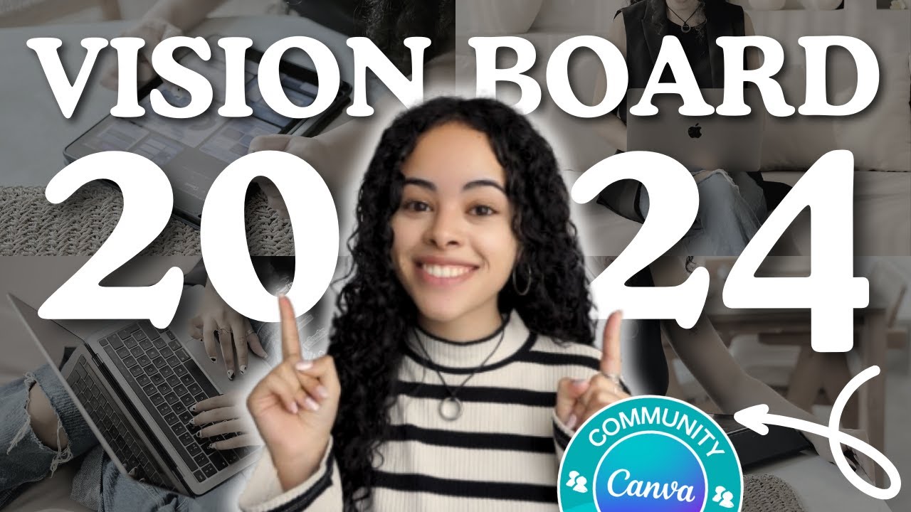 Cómo Crear tu Vision Board de 2024 con Canva | Tutorial de Canva en ...