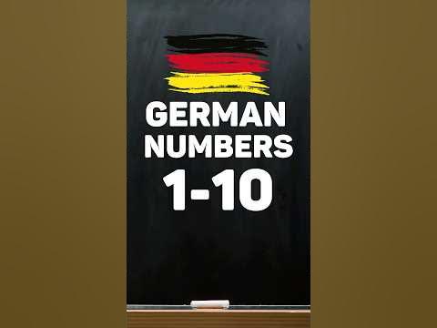 Learn Counting In German Numbers 1-10 for Beginners #germanlesson # ...