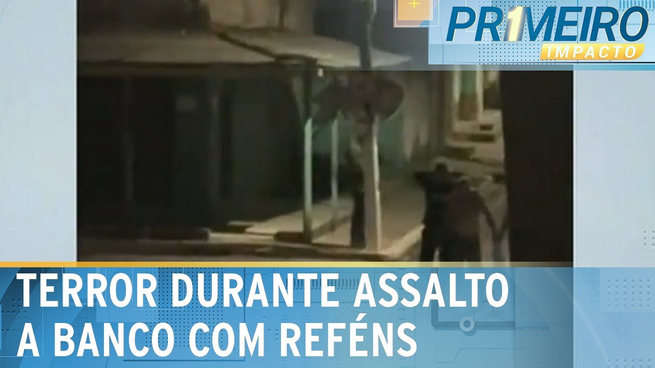 Criminosos roubam banco e fazem reféns no Pará | Primeiro Impacto (08 ...