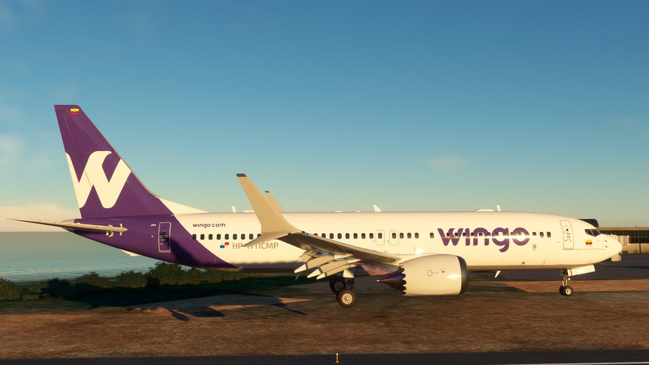 🧑‍ ️WINGO 737 MAX Aterrizaje Al Atardecer Santa Marta 🇨🇴 | MSFS 2020🌅 ...