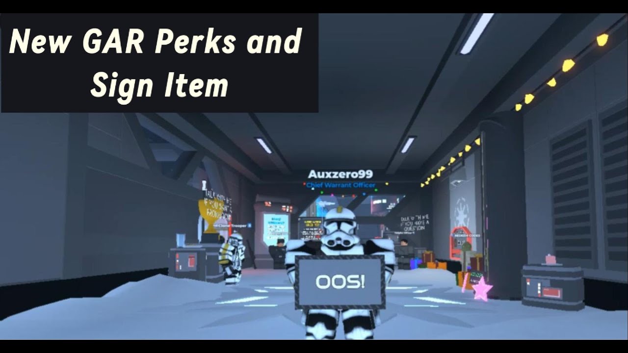 Life of GAR: New GAR Perks and Sign Item Review (Roblox GAR) - YouTube